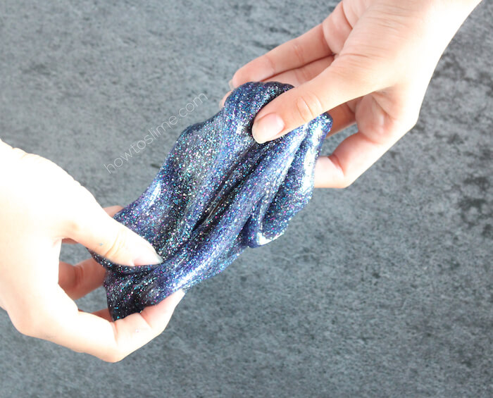 How to Make Galaxy Slime Easy Recipe With and Without Borax - How to Slime